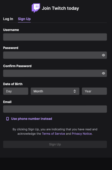 How to create an account on Twitch＆Setting | Lukasnote